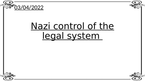 Weimar and Nazi Germany Edexcel GCSE Unit | Teaching Resources
