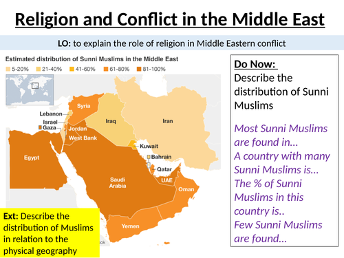 Religious Conflict in the Middle East - Geography | Teaching Resources