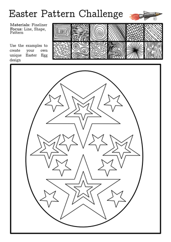 Easter Egg - Art Drawing Challenge | Teaching Resources