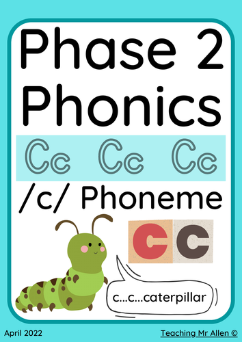 Letter C Phonics & Handwriting Workbook, Independent Printable Activity ...