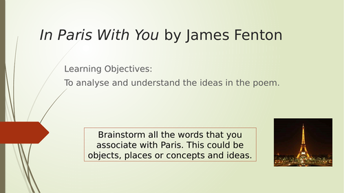 KS3 Relationship Poetry | Teaching Resources