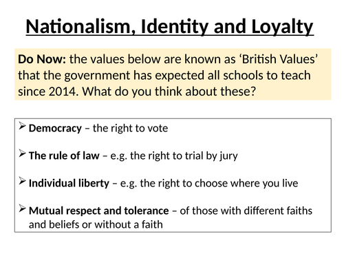Nationalism, Identity & Loyalty (Edexcel A-level) - Geography ...