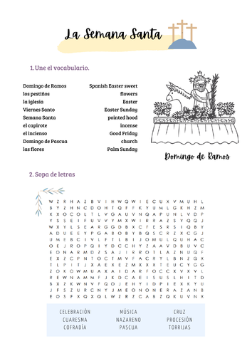 Semana Santa BUNDLE | Presentation | Worksheet | Teaching Resources
