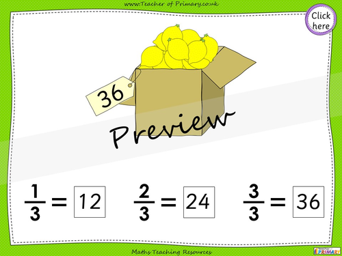 Non-Unit Fractions of an Amount - Year 3 | Teaching Resources