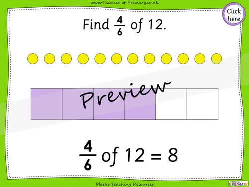 Non-Unit Fractions of an Amount - Year 3 | Teaching Resources