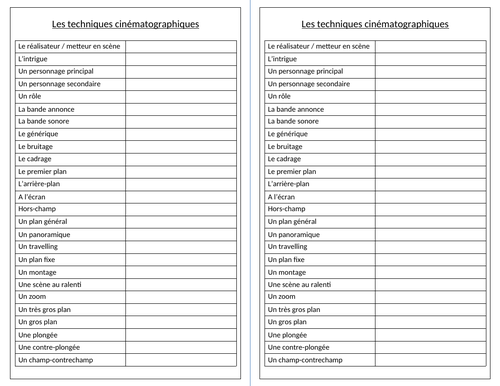 French Intouchables BUNDLE Film Project | Teaching Resources