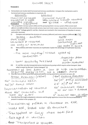 EDEXCEL BIOLOGY UNIT 5 ARTICLE QUESTIONS 2022 | Teaching Resources