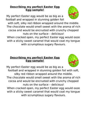 Easter: Writing to Describe | Teaching Resources