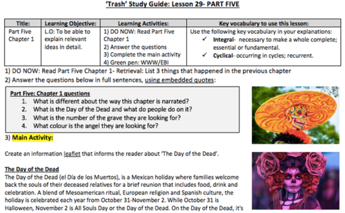 Trash Study Booklet | Teaching Resources