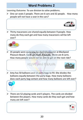 Division - Functional Skills Maths - Entry Level 2 | Teaching Resources