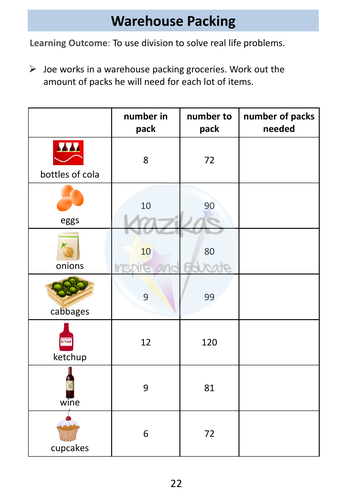 Division - Functional Skills Maths - Entry Level 2 | Teaching Resources