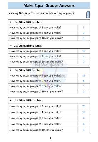 Division - Functional Skills Maths - Entry Level 2 | Teaching Resources