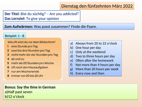 German - Stimmt! 2 Kapitel 2: Bist du ein Medienfan? - Powerpoints ...