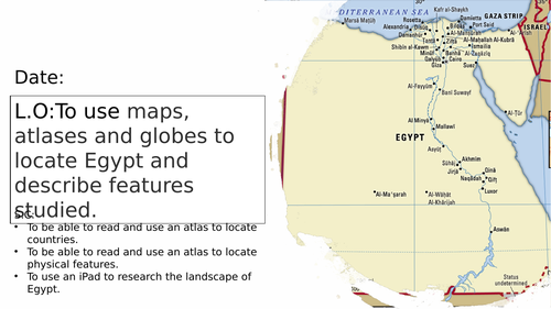 Geography- understanding the geographical features of Egypt | Teaching ...