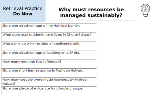 AQA GCSE Geography - Paper 2 Resource Management Lessons (Water ...