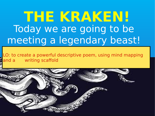The Kraken - Tennyson - excellent inspection-ready poetry-writing unit ...