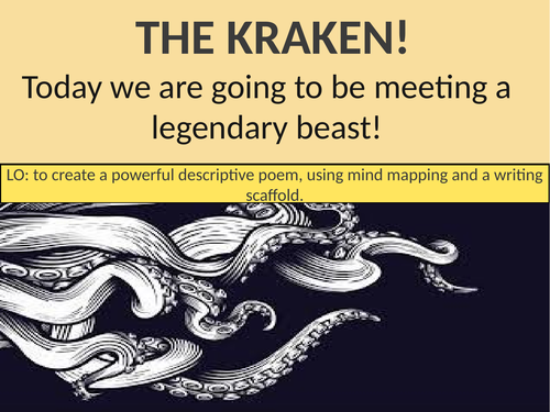 The Kraken - Tennyson - excellent inspection-ready poetry-writing unit ...