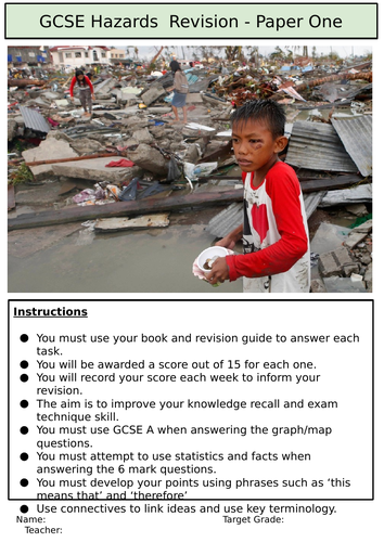 AQA GCSE Geography Exam Question Booklet Paper 1 | Teaching Resources