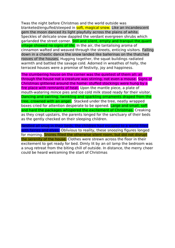 Twas the Night Before Christmas creative writing planning | Teaching ...