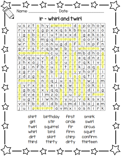Read Write Inc (RWI) Set 2 sounds - Wordsearches with answers ...