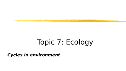 NEW AQA Topic 7 - Ecology Carbon and Water Cycle Combined Higher ...
