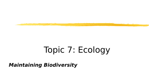 NEW AQA Topic 7 - Ecology Maintaining Biodiversity Combined Higher ...