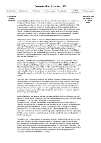 Decolonisation of British Empire | Teaching Resources