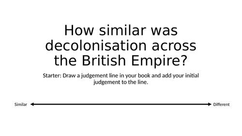 Decolonisation of British Empire | Teaching Resources