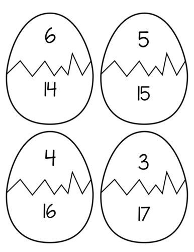 Easter egg maths matching game: Number bonds to 10 and 20 | Teaching ...