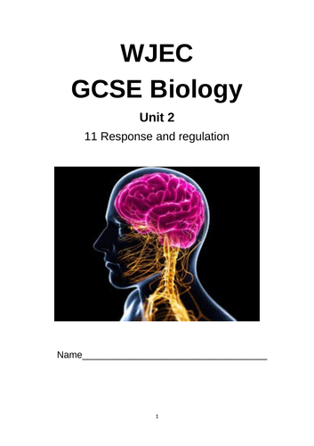WJEC Response and regulation | Teaching Resources WJEC Response and regulation | Teaching Resources