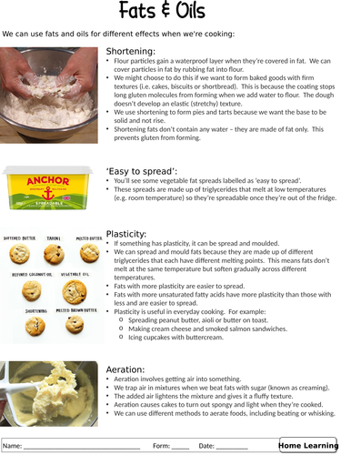 Food Science GCSE Food AQA | Teaching Resources