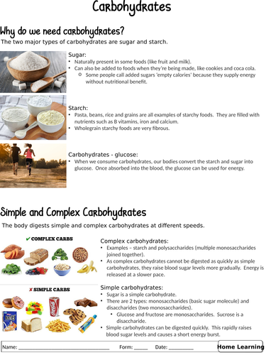 Food Nutrition & Health GCSE Food AQA | Teaching Resources