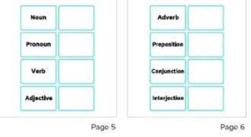 Grammar: The 8 Parts of Speech Activity Cards | Teaching Resources