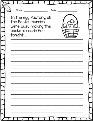 Easter writing prompt worksheets for English | Teaching Resources