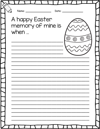 Easter writing prompt worksheets for English | Teaching Resources