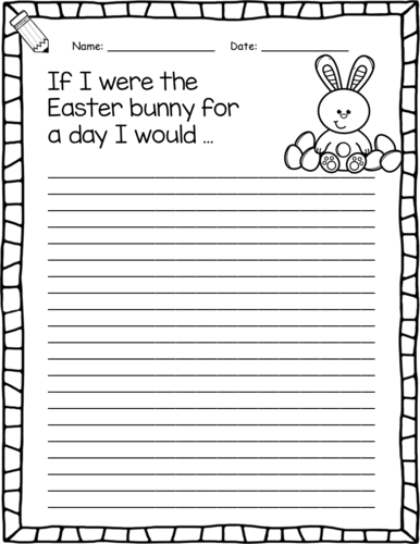 Easter writing prompt worksheets for English | Teaching Resources