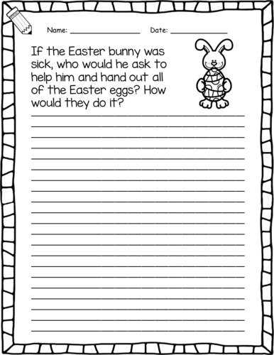 Easter writing prompt worksheets for English | Teaching Resources