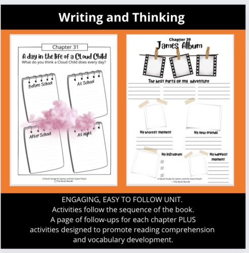 JAMES AND THE GIANT PEACH - Novel Study with Comprehension Strategies ...