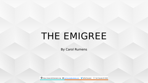 The Emigree - context and analysis with worksheet | Teaching Resources