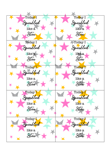 Positive praise reward cards - double sided | Teaching Resources