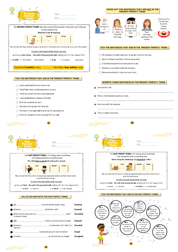 Present and Past Perfect Tense | Teaching Resources
