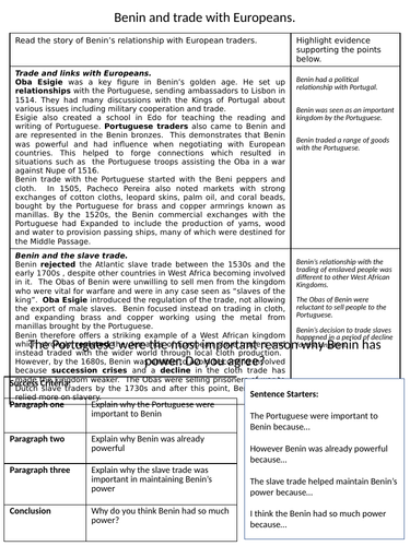 Kingdom of Benin Bundle | Teaching Resources