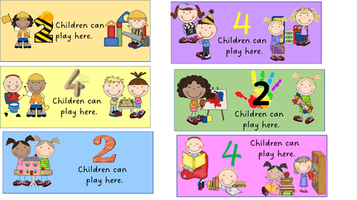 EYFS Areas of the classroom signs | Teaching Resources