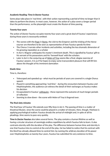 Doctor Faustus KS3 SOL | Teaching Resources