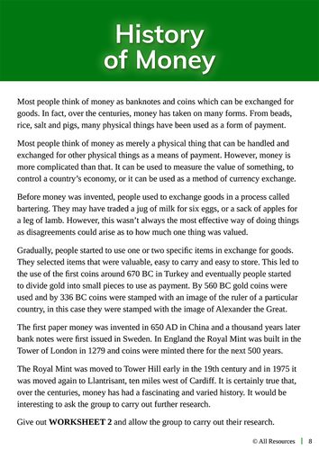 Making Sense of Finance — Part 1 | Teaching Resources