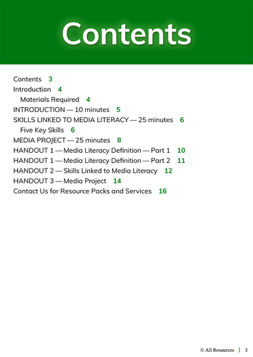Media Literacy — Part 1 (lesson plan) | Teaching Resources