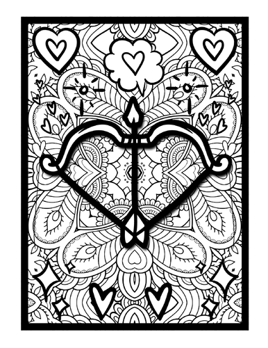 Archery Mindfulness Mandala Colouring Pages, Archery Sport Printable ...