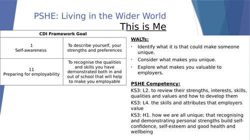 Careers Lessons - Year 7 | Teaching Resources