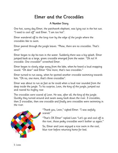 Elmer Number Story 0, 1, 2, 3 - Number of the Week - EYFS | Teaching ...