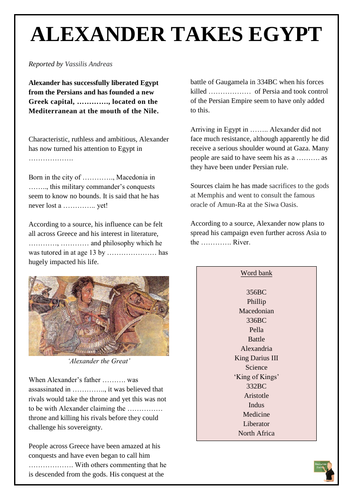 History- The Ancient Greeks- Alexander the Great | Teaching Resources